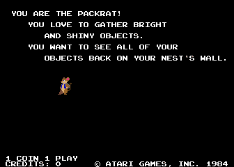 Screenshot of Peter Pack Rat (Arcade, 1985) - MobyGames