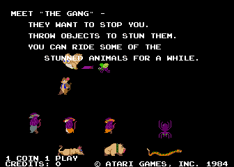 Screenshot of Peter Pack Rat (Arcade, 1985) - MobyGames