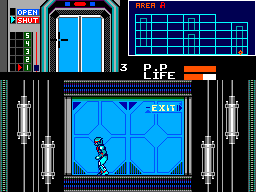Screenshot of Cyborg Hunter (SEGA Master System, 1988) - MobyGames