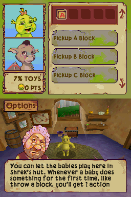 Screenshot of Shrek: Ogres & Dronkeys (Nintendo DS, 2007) - MobyGames