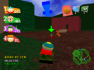 Screenshot of South Park Rally (PlayStation, 1999) - MobyGames
