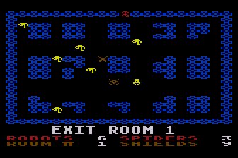 Screenshot of Robot Battle (Atari 8-bit, 1982) - MobyGames