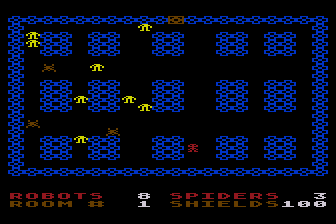 Screenshot of Robot Battle (Atari 8-bit, 1982) - MobyGames