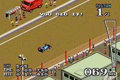 Screenshot of Driven (Game Boy Advance, 2001) - MobyGames