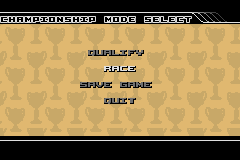 Screenshot of Driven (Game Boy Advance, 2001) - MobyGames