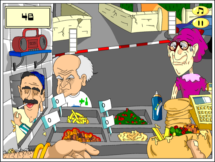 Screenshot of Falafel King (Browser, 2002) - MobyGames