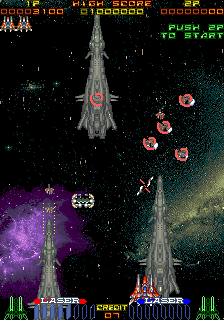 Screenshot of Galactic Attack (Arcade, 1994) - MobyGames