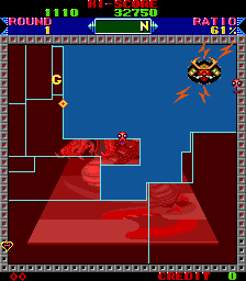 Screenshot of Super QIX (Arcade, 1987) - MobyGames