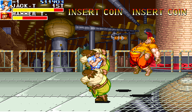 Screenshot of Cadillacs and Dinosaurs (Arcade, 1993) - MobyGames