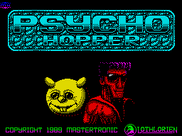 Screenshot of Psycho Hopper (ZX Spectrum, 1989) - MobyGames