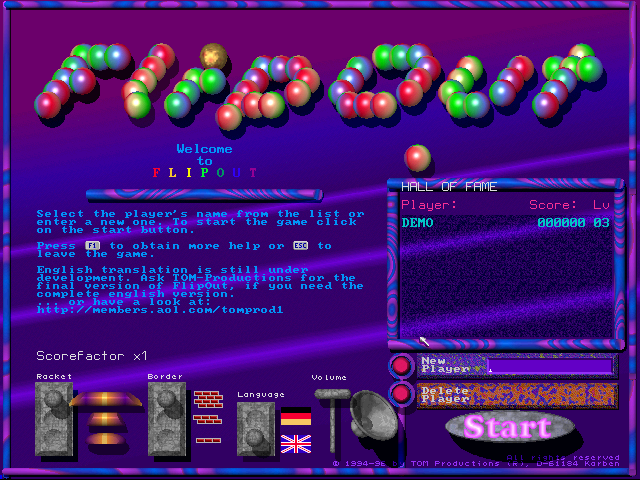 FlipOut (1996) - MobyGames