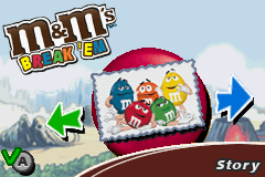 Screenshot of M&M's Break' Em (Game Boy Advance, 2007) - MobyGames