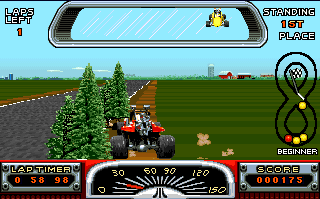 Screenshot of Road Riot 4WD (Atari ST, 1991) - MobyGames