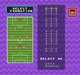 Screenshot of Super Goal! 2 (SNES, 1993) - MobyGames