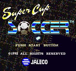 Screenshot of Goal! (SNES, 1992) - MobyGames