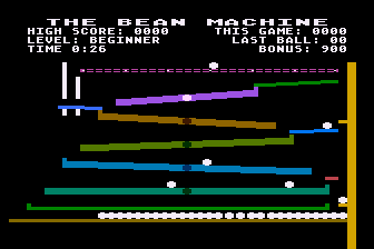 Screenshot of The Bean Machine (Atari 8-bit, 1983) - MobyGames