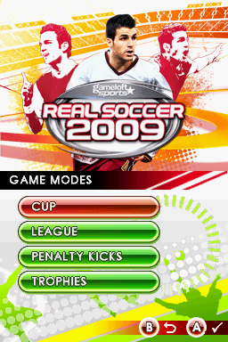Screenshot of Real Soccer 2009 (Nintendo DS, 2008) - MobyGames