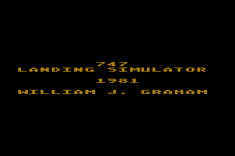 747 Landing Simulator (1981) - MobyGames