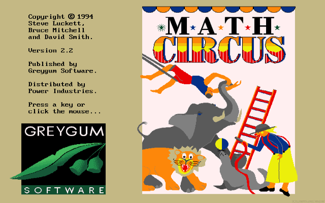 Math Circus: Act 1 (1993) - MobyGames