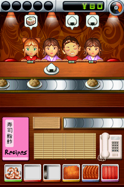 Screenshot of Sushi Go-Round (Nintendo DS, 2010) - MobyGames