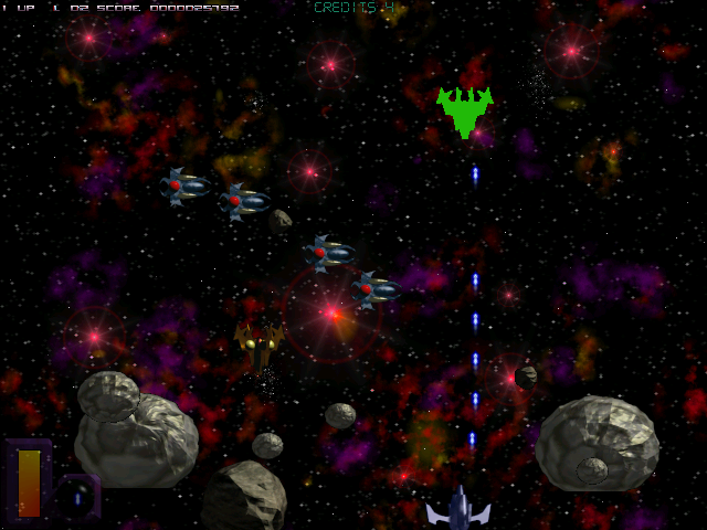 Screenshot of 3D Space Fighter (DOS, 1999) - MobyGames