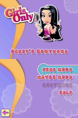 Screenshot of Girls Only (Nintendo DS, 2011) - MobyGames