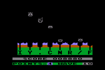 Screenshot of Typo Attack (Atari 8-bit, 1982) - MobyGames