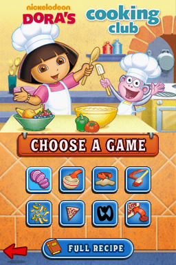 Screenshot of Dora's Cooking Club (Nintendo DS, 2010) - MobyGames