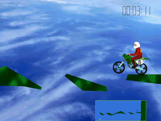 Screenshot of Action SuperCross (DOS, 1997) - MobyGames