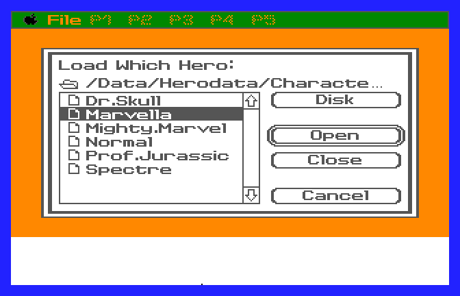 Screenshot of Mighty Marvel vs. the Forces of Evil (Apple IIgs, 1988 ...