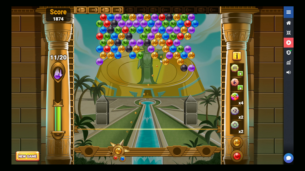 Screenshot of Phlinx II (Browser, 2017) - MobyGames