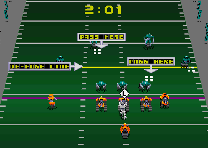 Screenshot of Cyberball (Arcade, 1988) - MobyGames