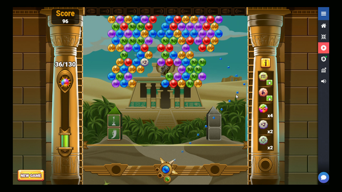 Screenshot of Phlinx II (Browser, 2017) - MobyGames