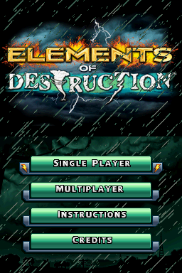 Screenshot of Elements of Destruction (Nintendo DS, 2007) - MobyGames