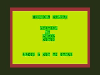 Balloon Attack (1983) - MobyGames