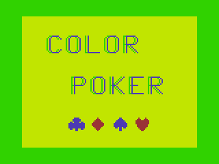 Color Poker (1983) - MobyGames