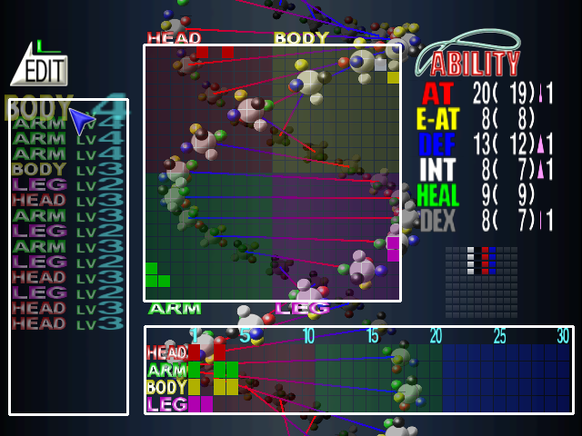 Screenshot of Seventh Cross: Evolution (Dreamcast, 1998) - MobyGames