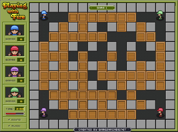 Screenshot of Playing with Fire (Browser, 2003) - MobyGames