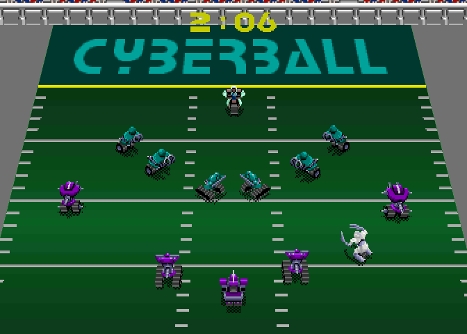 Screenshot of Cyberball (Arcade, 1988) - MobyGames