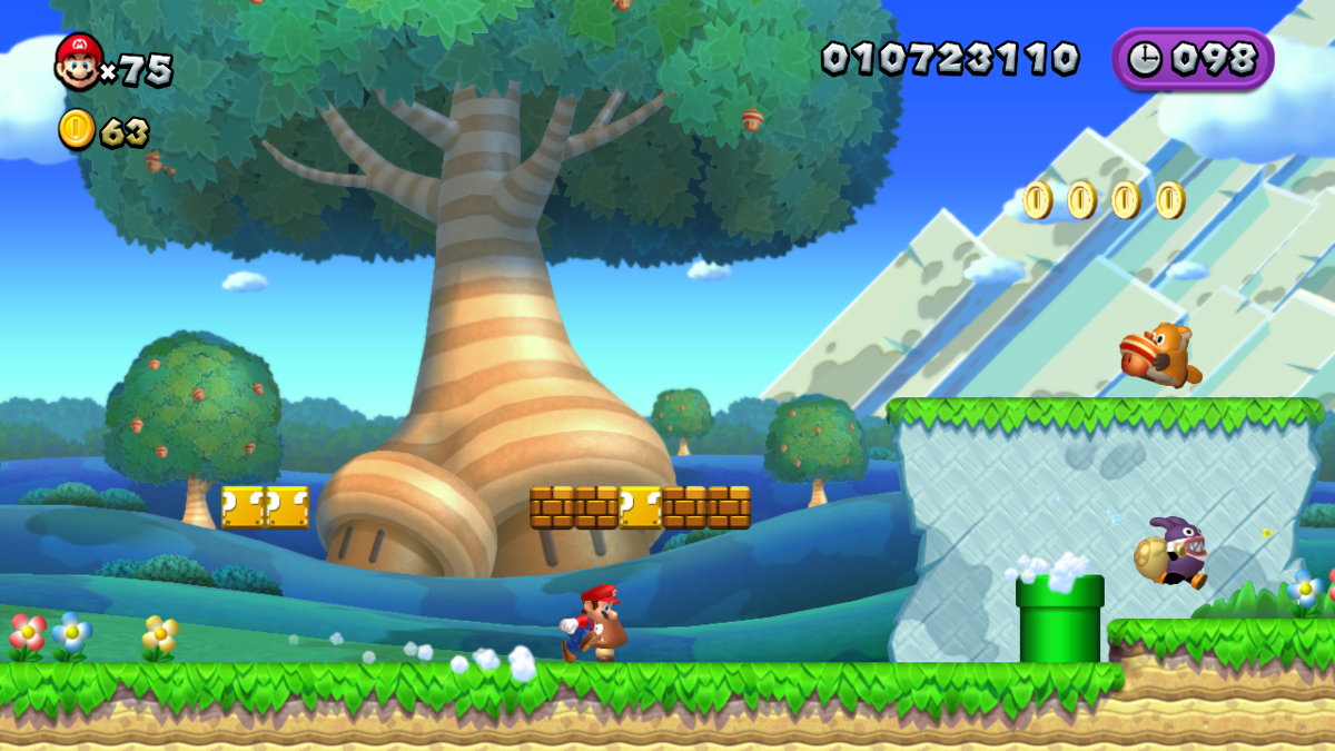 Screenshot Of New Super Mario Bros U Wii U 2012 Mobygames