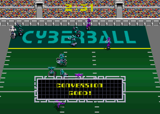 Screenshot of Cyberball (Arcade, 1988) - MobyGames