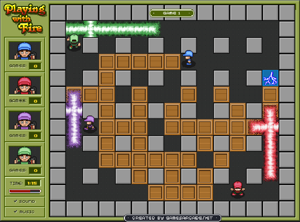 Screenshot of Playing with Fire (Browser, 2003) - MobyGames
