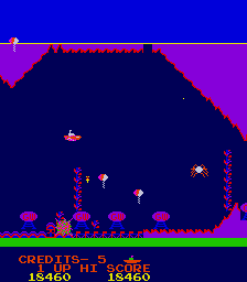 Screenshot of Battle of Atlantis (Arcade, 1981) - MobyGames
