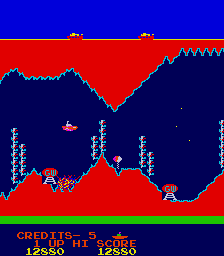 Screenshot of Battle of Atlantis (Arcade, 1981) - MobyGames