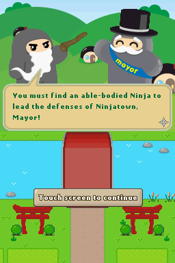 Screenshot of Ninjatown (Nintendo DS, 2008) - MobyGames
