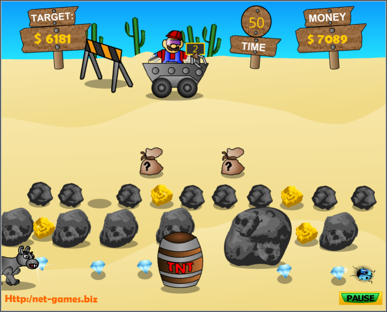Screenshot of Super Miner (Browser, 2011) - MobyGames