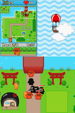 Screenshot of Ninjatown (Nintendo DS, 2008) - MobyGames