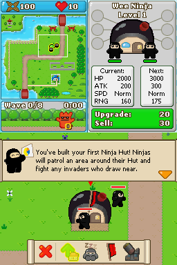 Screenshot of Ninjatown (Nintendo DS, 2008) - MobyGames