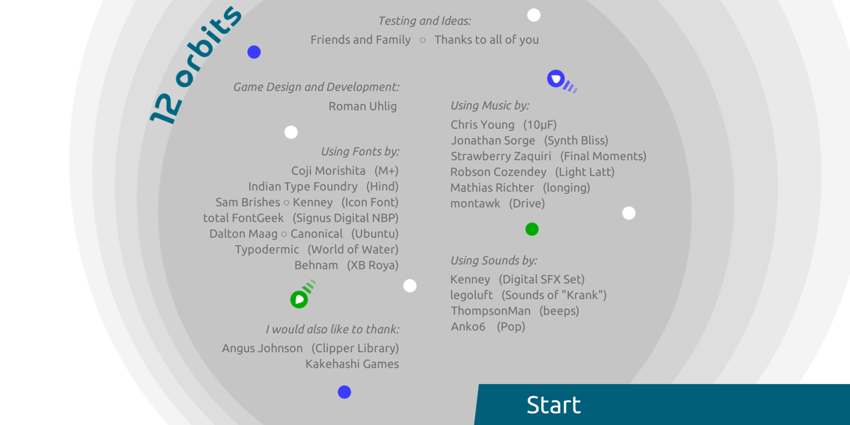 12 orbits screenshots - MobyGames