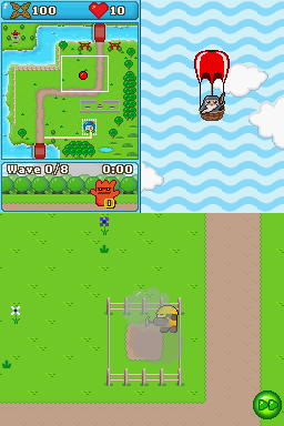 Screenshot of Ninjatown (Nintendo DS, 2008) - MobyGames